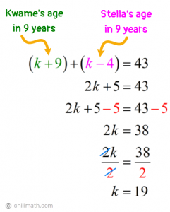 Age Word Problems | ChiliMath