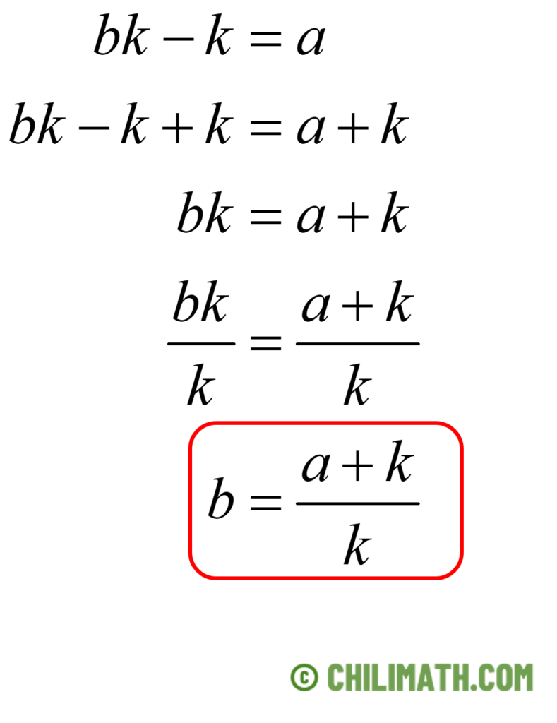 Literal Equations Practice Problems With Answers | ChiliMath