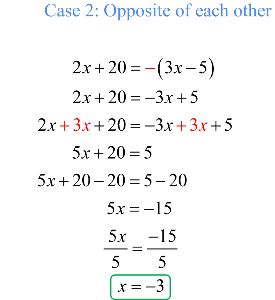 Absolute Value Equations Practice Problems with Answers | ChiliMath
