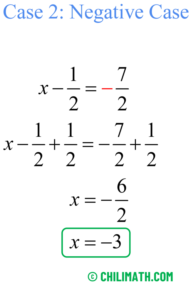Absolute Value Equations Practice Problems with Answers | ChiliMath