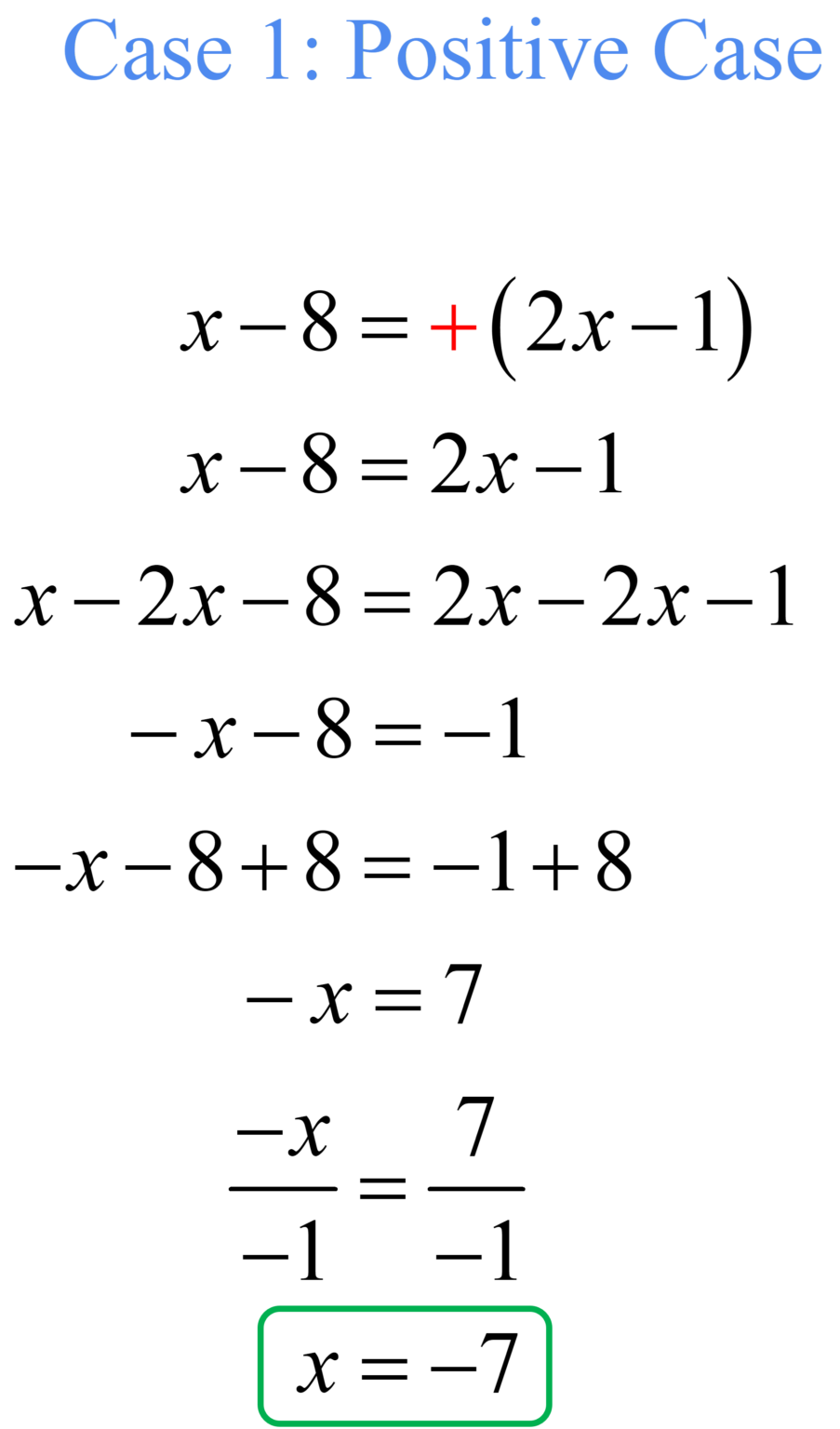 Absolute Value Equations Practice Problems with Answers | ChiliMath