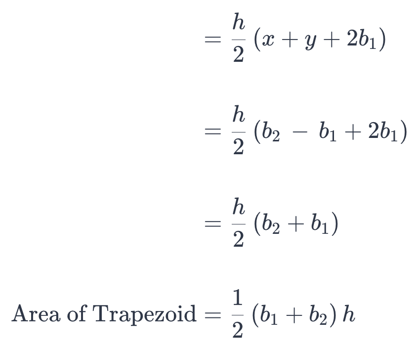 Derivation of Formula for Area of Trapezoid | ChiliMath
