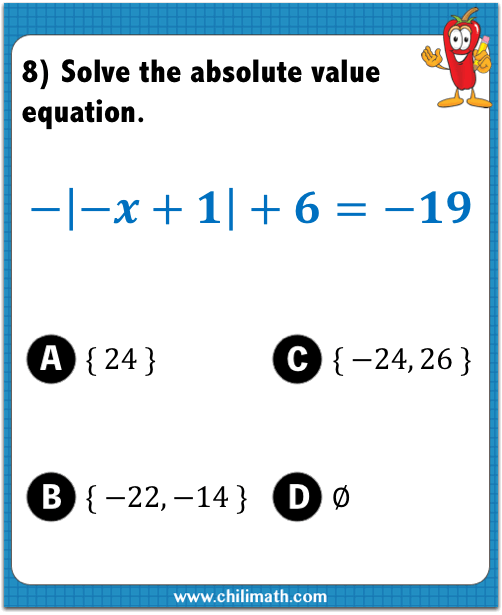 Negative Absolute Value
